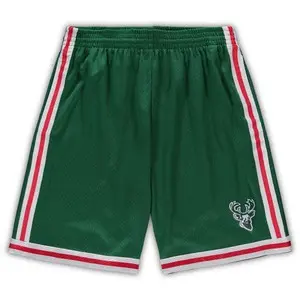 Mitchell & Ness Milwaukee Bucks Hardwood Classics Team Swingman Shorts - Green