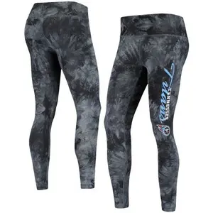 CONCEPTS SPORT Tennessee Titans Burst Tie-dye Leggings - Black