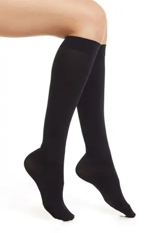 Nordstrom Knee High Compression Trouser Socks - Black