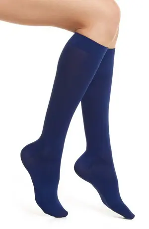 Nordstrom Knee High Compression Trouser Socks - Navy
