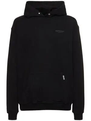 REPRESENT Owners Club Logo Cotton Hoodie Reflective