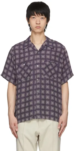 Needles NEEDLES Brown C.O.B. Classic Shirt - A-dot Ombre