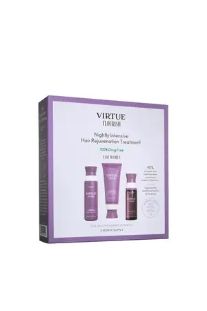 VIRTUE Flourish Nightly Intensive Hair Rejuvenation Treatment 3 Month Supply - Aqua