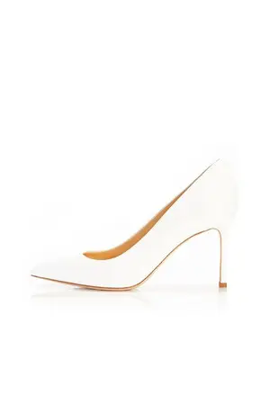 Marion Parke Must Have 85 | Classic Nappa Leather High Heel Pump - White