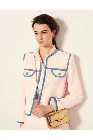 Sandro Mixed-material Jacket
