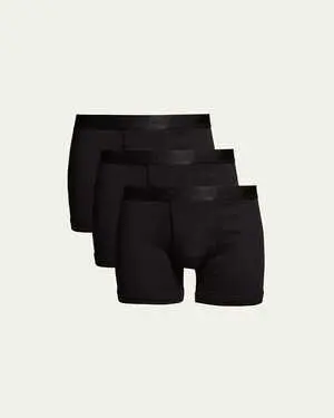 2(X)Ist 3-pack Pima Cotton Boxer Briefs Black