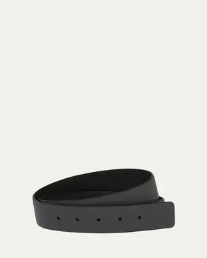 Prada Prada Reversible Saffiano Leather Belt Strap Antracite/nero
