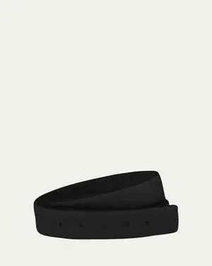 Prada Prada Reversible Saffiano Leather Belt Strap Black