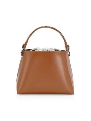 Staud Women's Tellie Leather Top Handle Bag - Tan - Tan
