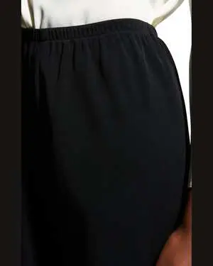THE ROW Gala Wide-leg Crepe Pants - Navy