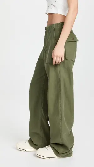 R13 Wide Leg Utility Pants