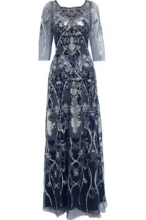 Marchesa Embellished Tulle Gown