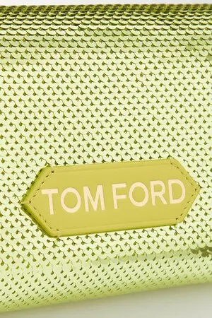 TOM FORD Mini Sequined Metallic Leather Clutch