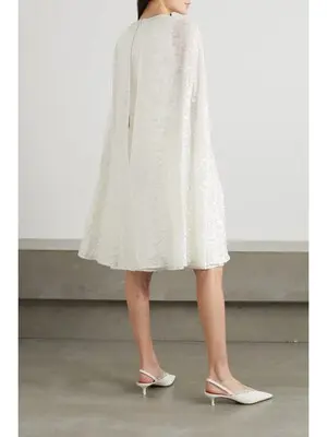 Erdem Austin Cape-effect Sequined Chiffon Midi Dress