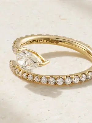 ANITA KO Two Row 18-karat Diamond Ring