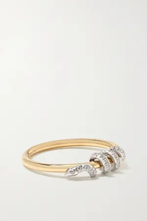 Ileana Makri Twisted Boa 18-karat And Diamond Ring - Gold