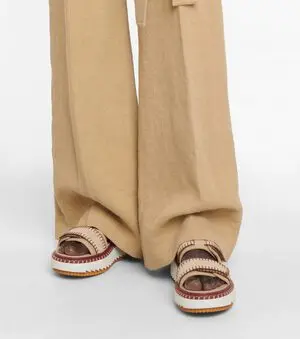 Chloé Lilli Sporty Suede Sandals