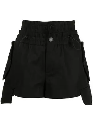 Monse Smocked-detail Cargo Shorts