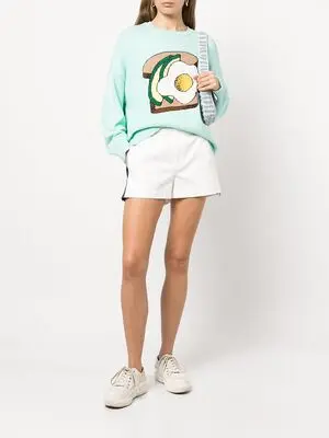 Monse Avocado Toast Merino-knit Jumper - Blue