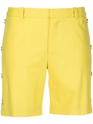 Monse Side-button Tailored Shorts - Yellow