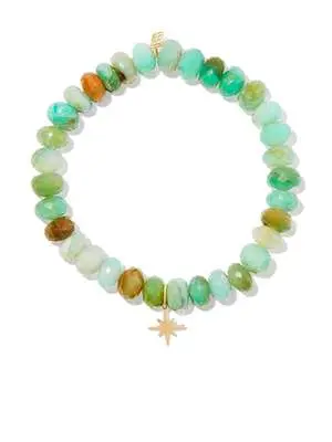 SYDNEY EVAN Sydney Evan 14kt Yellow Gold Starburst Opal And Diamond Bracelet Gold