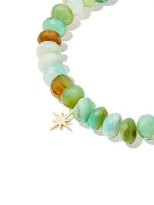 SYDNEY EVAN 14kt Yellow Starburst Opal And Diamond Bracelet - Gold