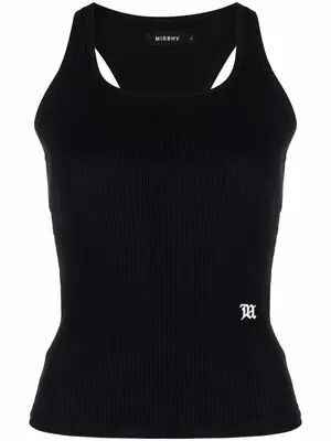 MISBHV Ribbed-knit Tank Top - Black