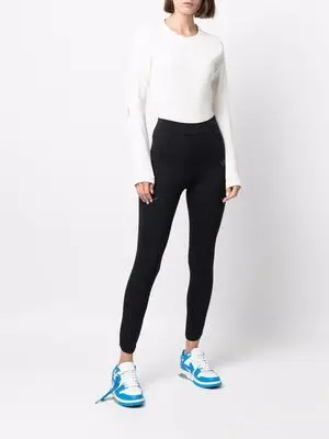Adidas Logo-print Side-zip Leggings