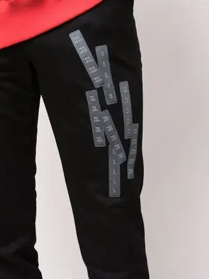 DOUBLET Label-print Straight-leg Trousers