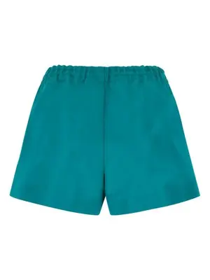 Valentino Garavani Drawstring-waist Pressed-crease Shorts