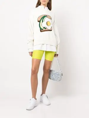 Monse Avocado Toast Merino-knit Jumper - White