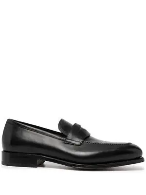 FERRAGAMO Tramezza Leather Penny Loafers