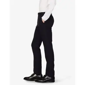 Sandro Berkeley Slim-fit Tapered Wool Trousers - Bleus