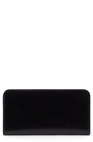 Hobo Angle Leather Wallet Black