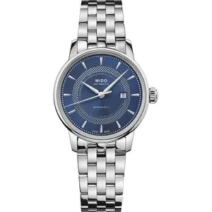 MIDO MIDO Baroncelli Signature Automatic Bracelet Watch Silver/ Blue