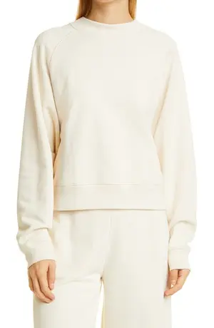 Vince Puff Sleeve Cotton Sweatshirt