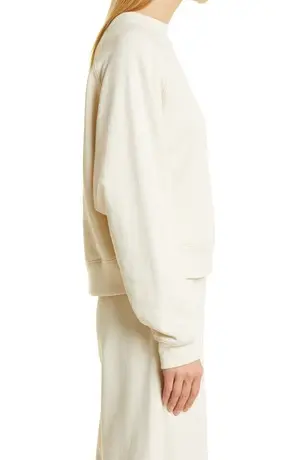 Vince Puff Sleeve Cotton Sweatshirt