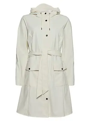 Rains Curve Hooded Rain Jacket Fossil