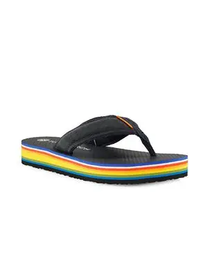 Tory Burch Women's 70s Flatform Flip Flops - Mallow Blanc Mange Dusty Lavender  Perfect Navy