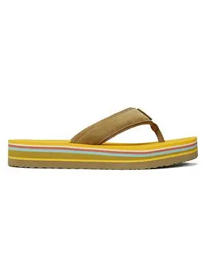 Tory Burch Women's 70s Flatform Flip Flops - Mallow Blanc Mange Dusty Lavender  Seamoss