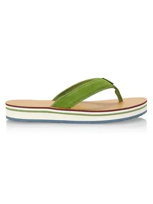 Tory Burch Women's 70s Flatform Flip Flops - Mallow Blanc Mange Dusty Lavender  Shiso