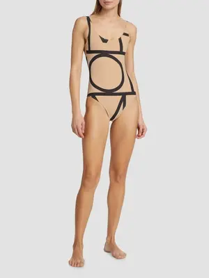 TOTEME Monogram One-piece Swimsuit
