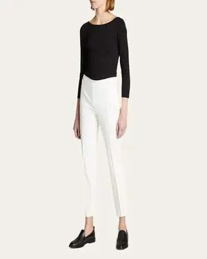 Akris Three-quarter-sleeve Jersey Top