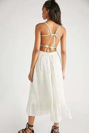 Free People Tiered Maxi Dress - Ivory