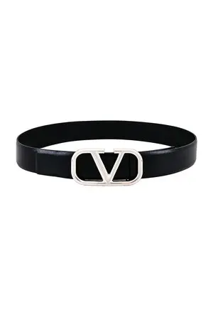 Valentino Garavani Silver Tone Belts For Men