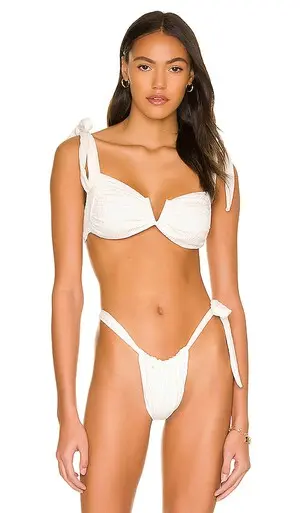 Tularosa Seashell Bikini Top Off White