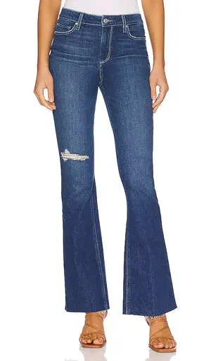 Paige High Rise Laurel Canyon Jeans Freesia Destructed