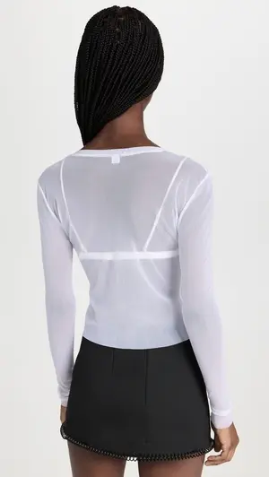 Only Hearts Tulle Cardigan - White