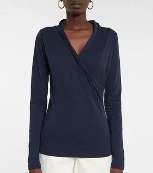 Velvet By Graham & Spencer Meri Cotton Wrap Top