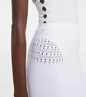 Alaïa Cutout Technical Midi Skirt